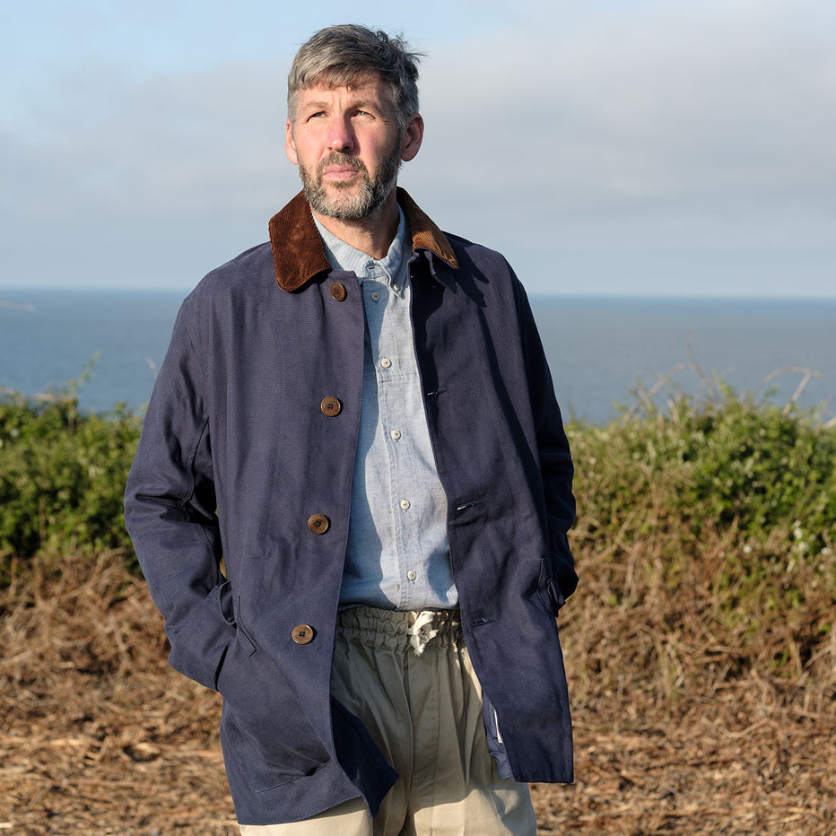 The Captain's Coat - Navy – yarmouthoilskins