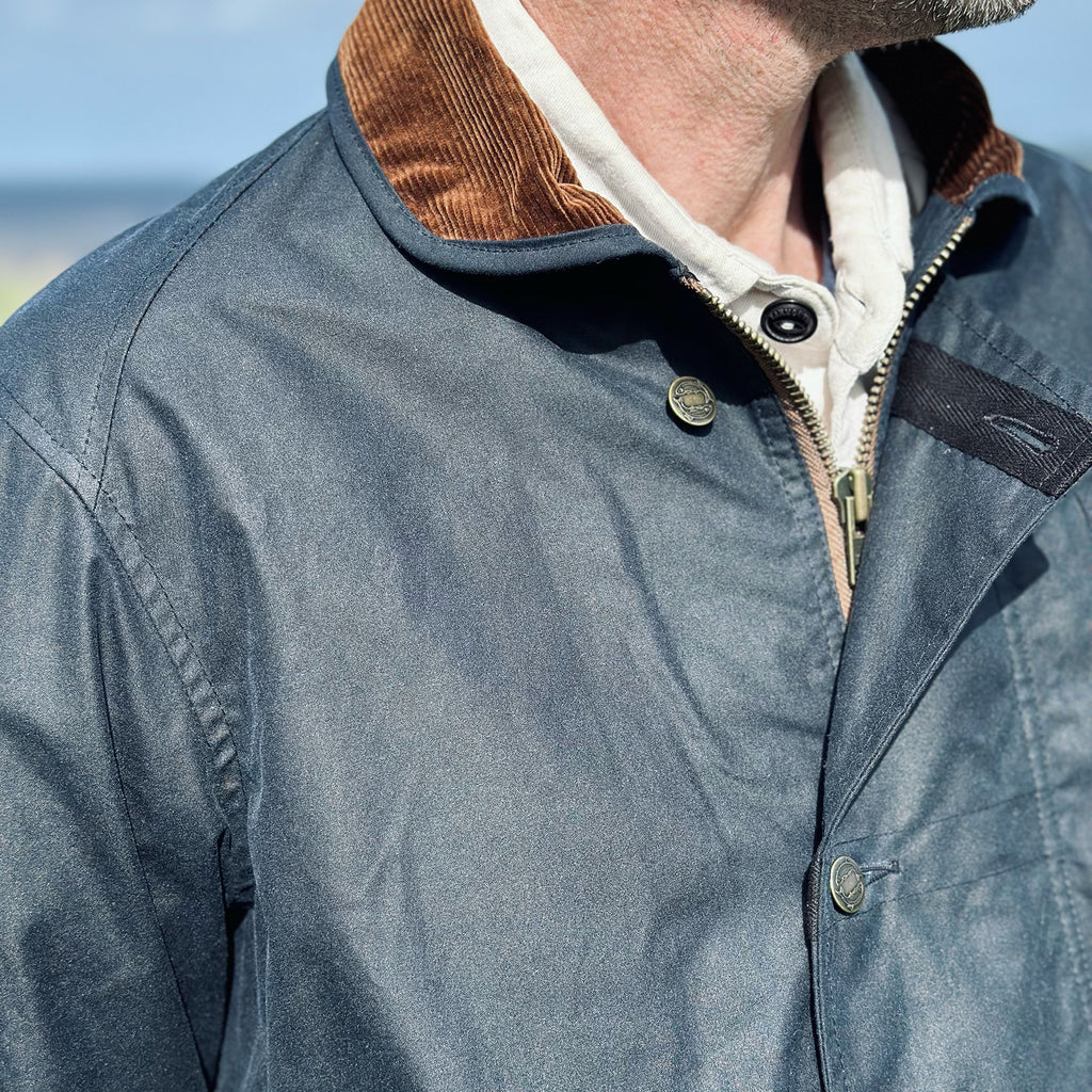 The Slicker Jacket - Navy – yarmouthoilskins
