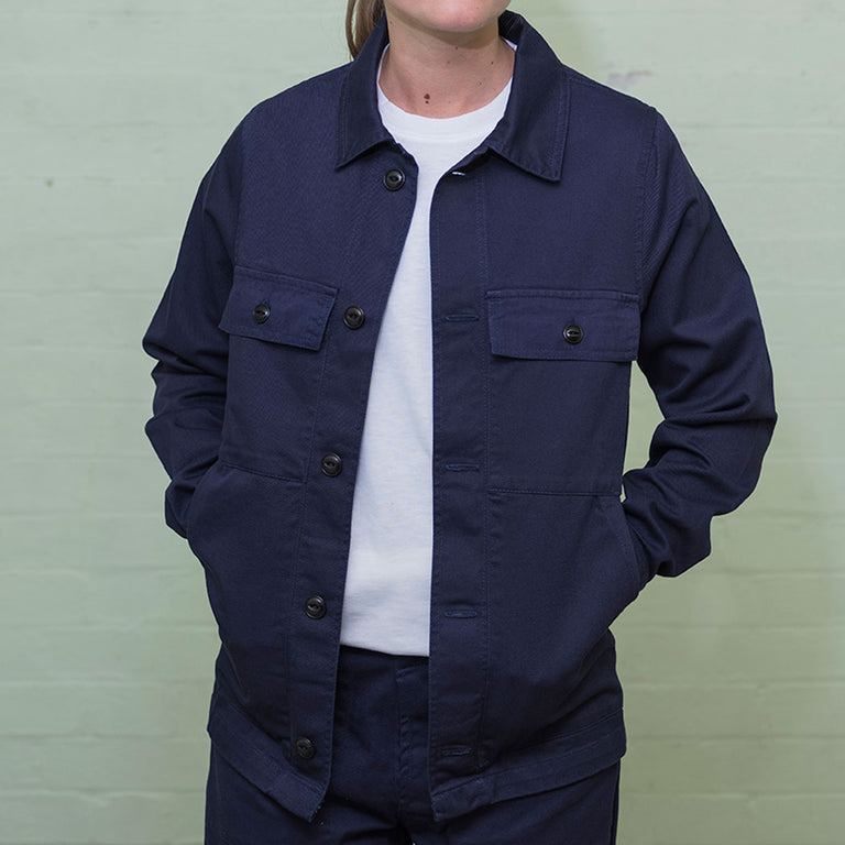The Drivers Jacket - Navy – yarmouthoilskins